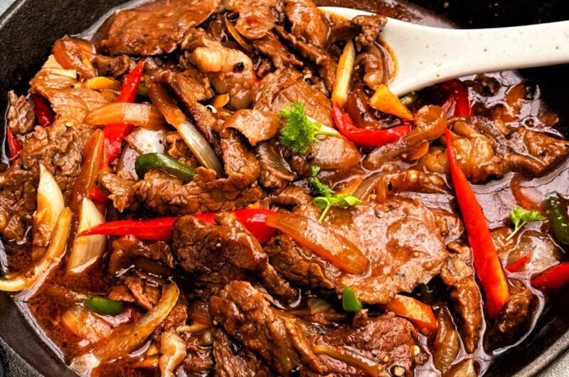Chinese Style Pepper Beef Steak - Mama Lola Cooks